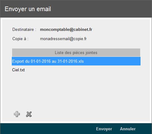 Export des écritures comptable